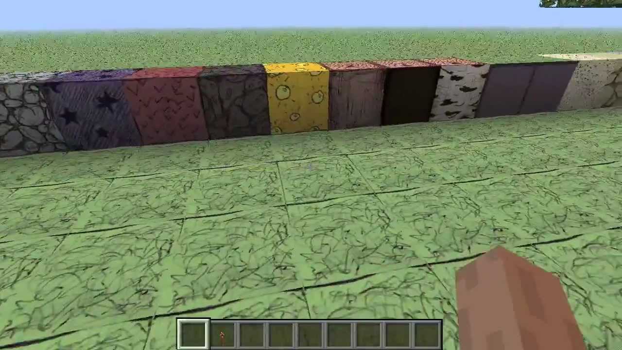 Minecraft - Scribble Texture Pack - YouTube