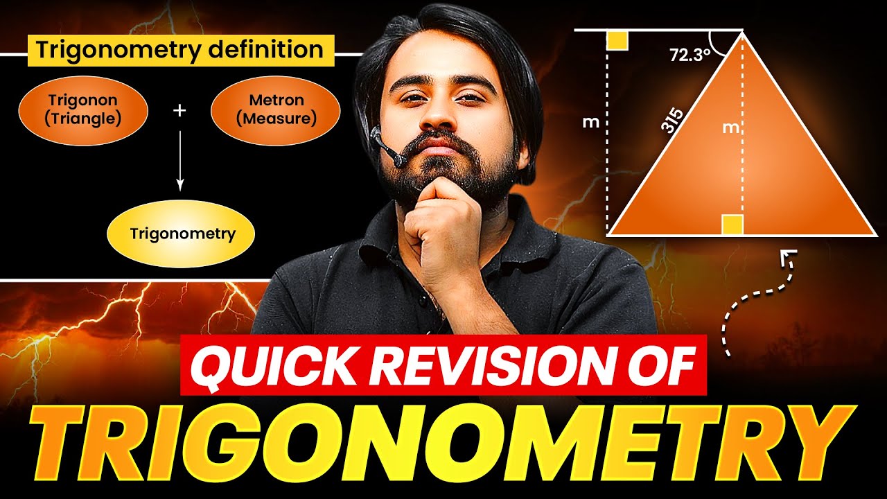 TRIGNOMETRY - Quick Revision in 15 Minutes | Class 11th Physics ...