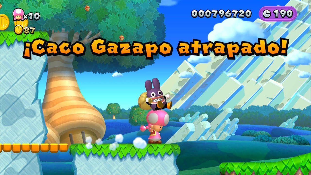 ¡CACO GAZAPO ATRAPADO! || CAMINO PRADERA BELLOTERA 1 || SUPER MARIO U ...