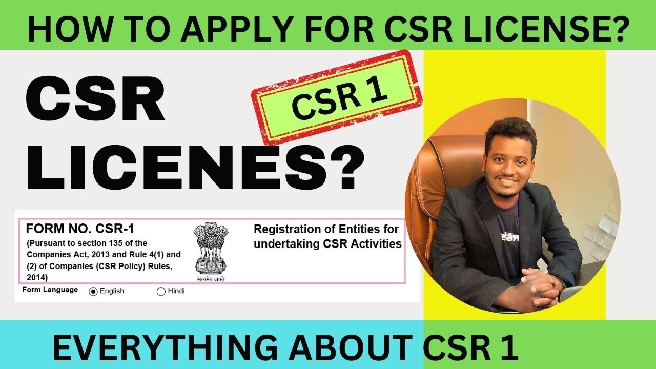 HOW TO APPLY FOR CSR LICENSE ? || HOW TO FILL CSR 1 || STEP BY STEP ...