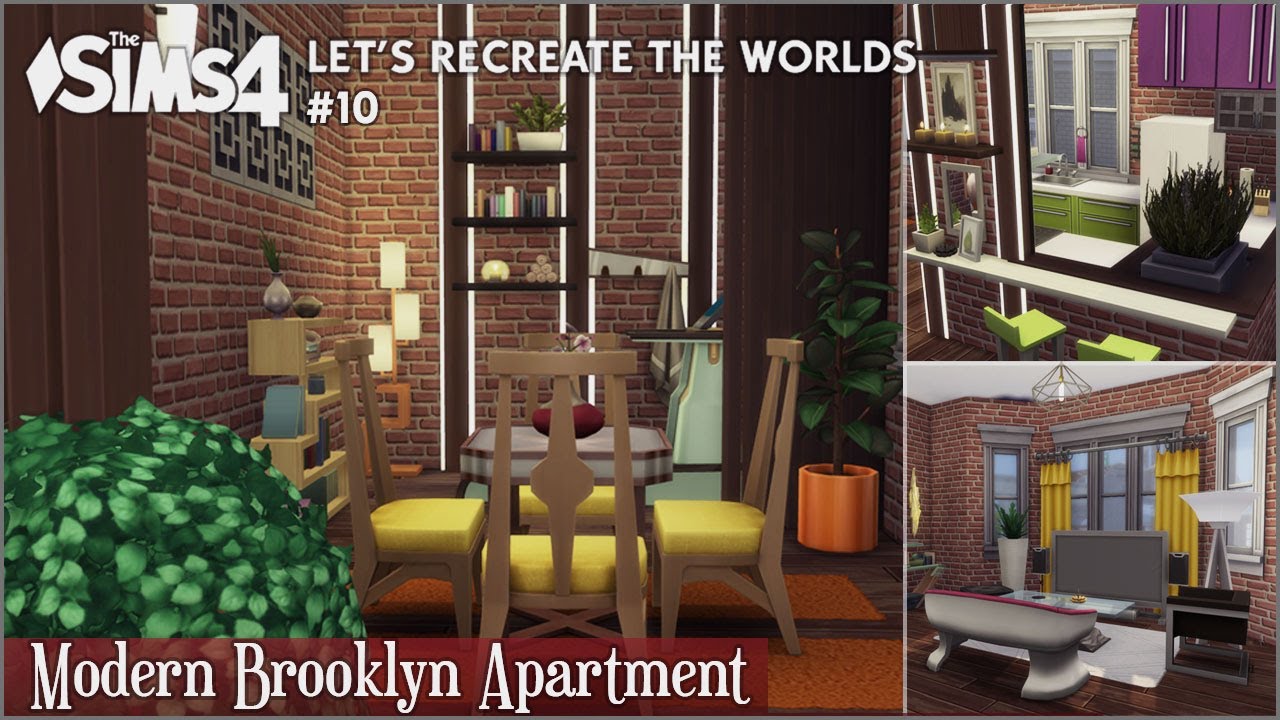 Modern Brooklyn Apartment - The Sims 4 - House Building : Let's ...