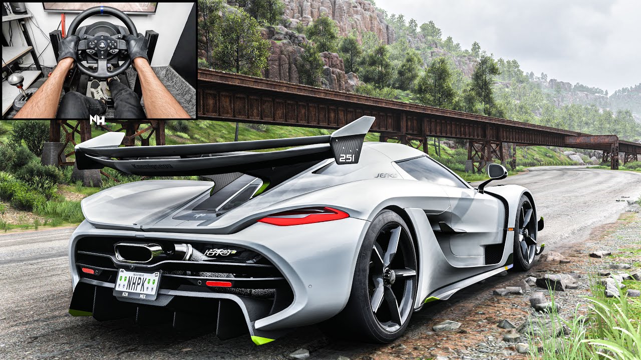 1600HP Koenigsegg Jesko | Forza Horizon 5 | Steering Wheel Gameplay ...