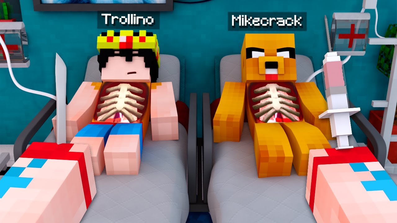 OPERAMOS a MIKECRACK a TROLLINO y a Los COMPAS en MINECRAFT 🚑😱 ¿Los ...