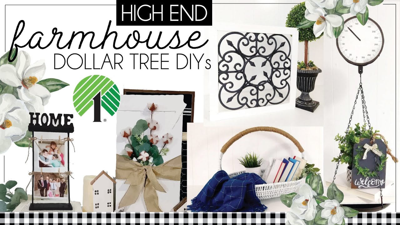 HIGH END Spring Dollar Tree DIYs | Farmhouse Dollar Crafts | Friend ...