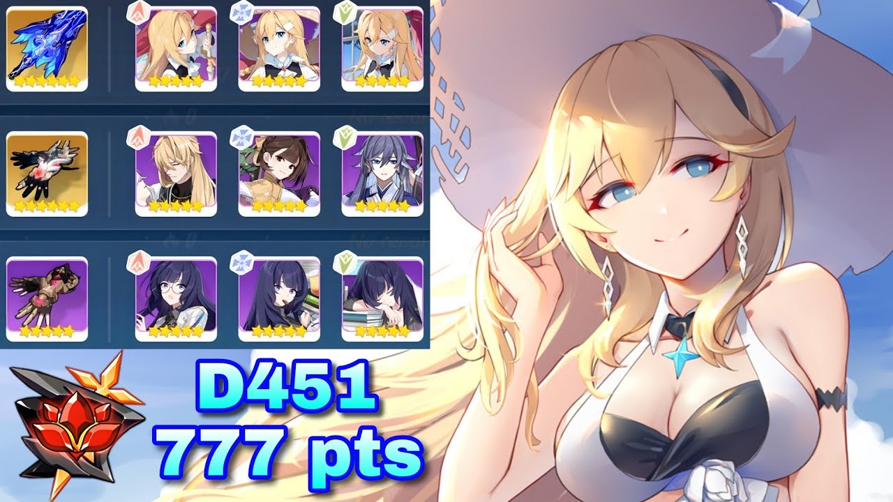 [Honkai Impact 3] Ex-Abyss Red Lotus (D451) - Husk Mysticism 777 pts - PE(S0) HS(S0) TA Dudu 3 ...