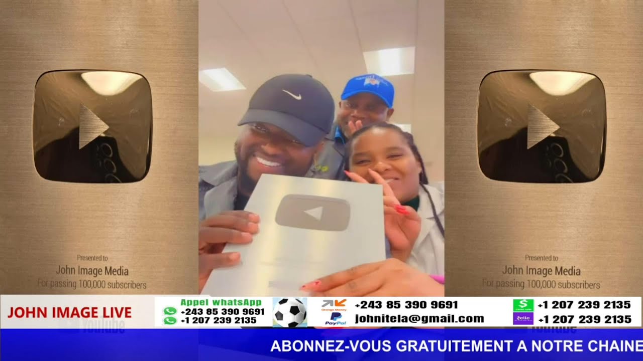 John Image: youtube 100k subscribers award Merci à tous - YouTube