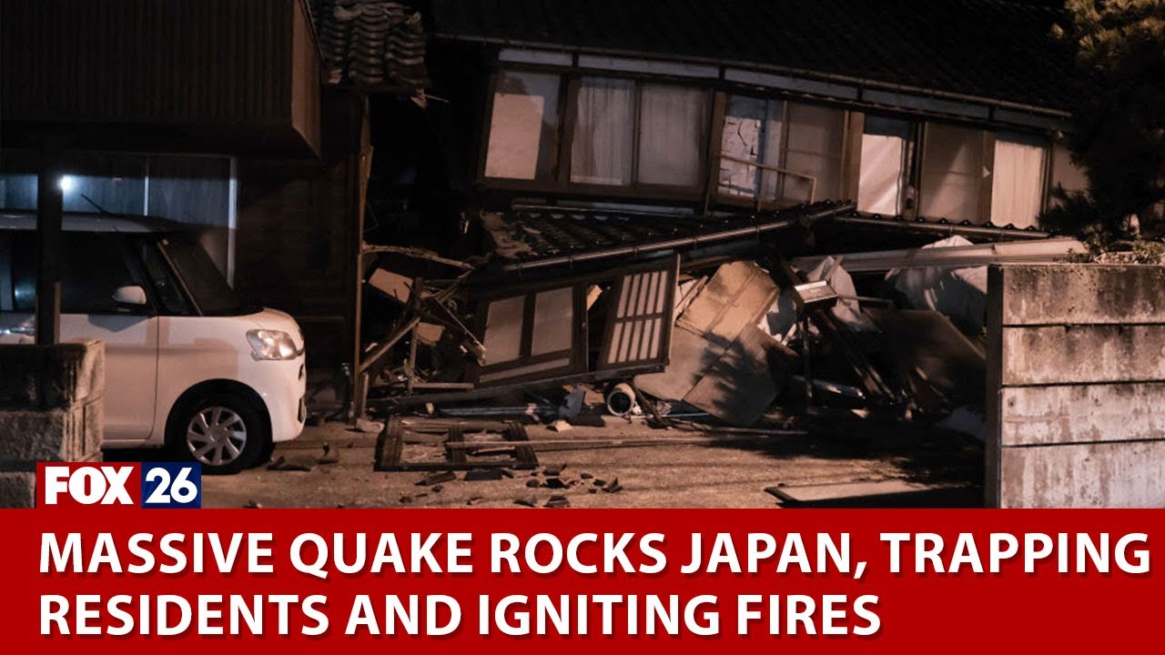 Japan earthquake sparks Tsunami alerts and evacuation orders - YouTube