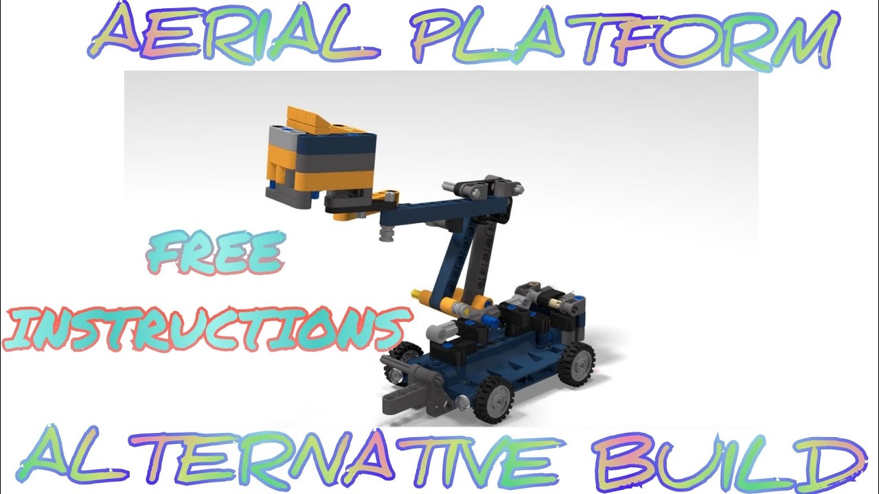 LEGO TECHNIC 42147 MOC INSTRUCTIONS - TRAILER W/ AERIAL PLATFORM W ...