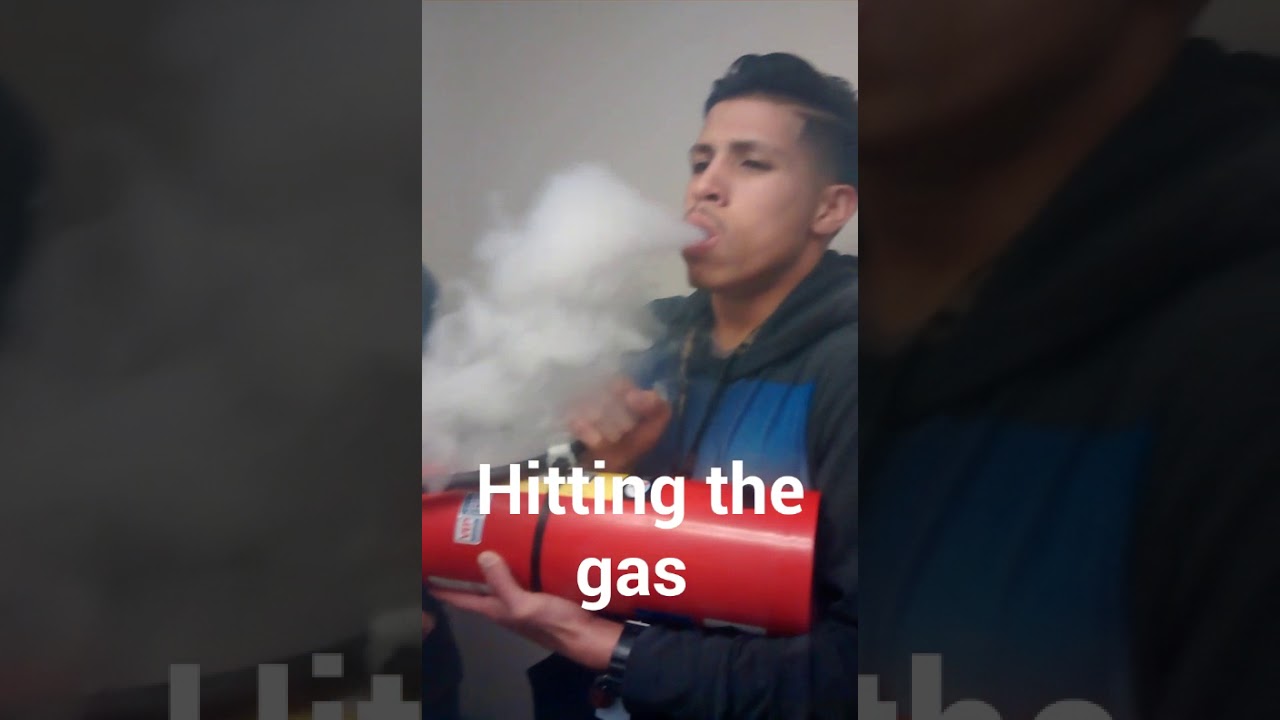 Homie vaping out of a fire extinguisher - YouTube