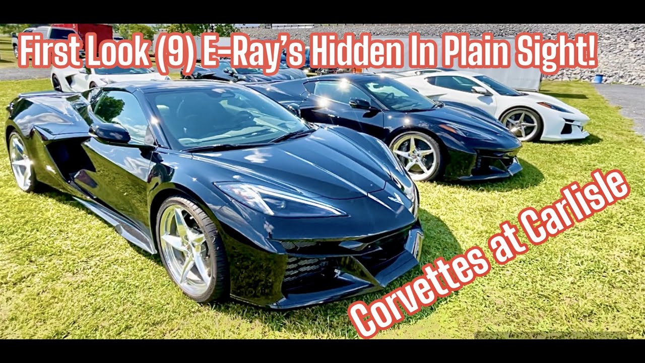 First Look *9 Chevy C8 Corvette E-Ray's* Hidden In Plain Sight ...