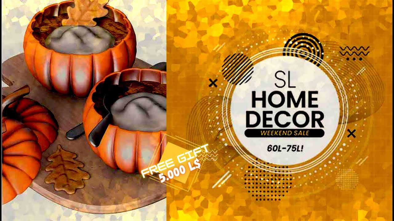 🟪 SL HOME DECOR WEEKEND SALE | Second life | Weekly Event | Free Gift 💝 ...