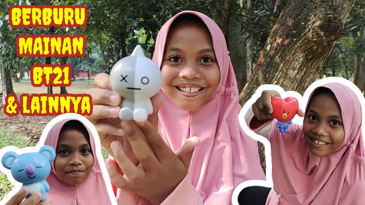 Berburu Mainan BT21, Doraemon, Dinosaurus, Robot - YouTube