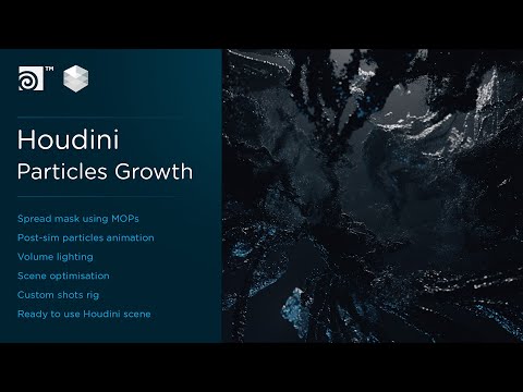 Houdini Scene (hip) | Particles Growth + Free Tutorial