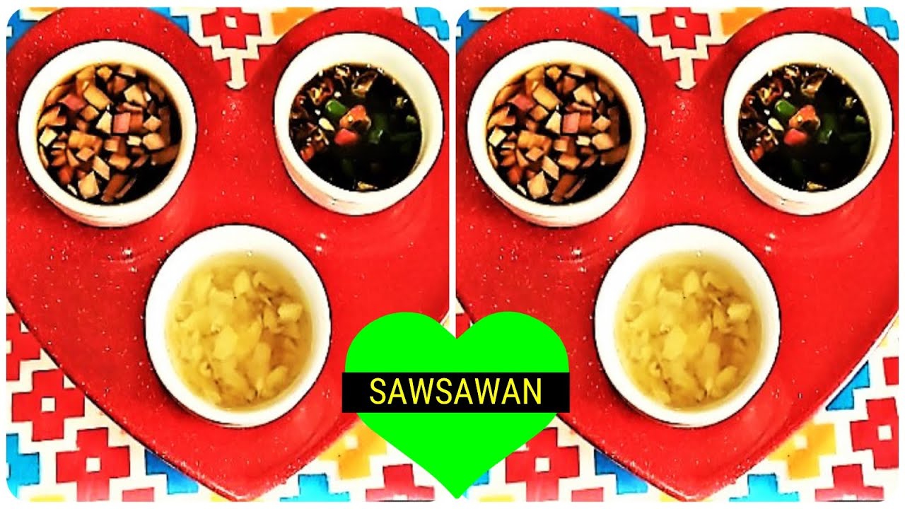 3 Best Filipino Dipping Sauces ~ 1-Minute Sawsawan Recipes - YouTube
