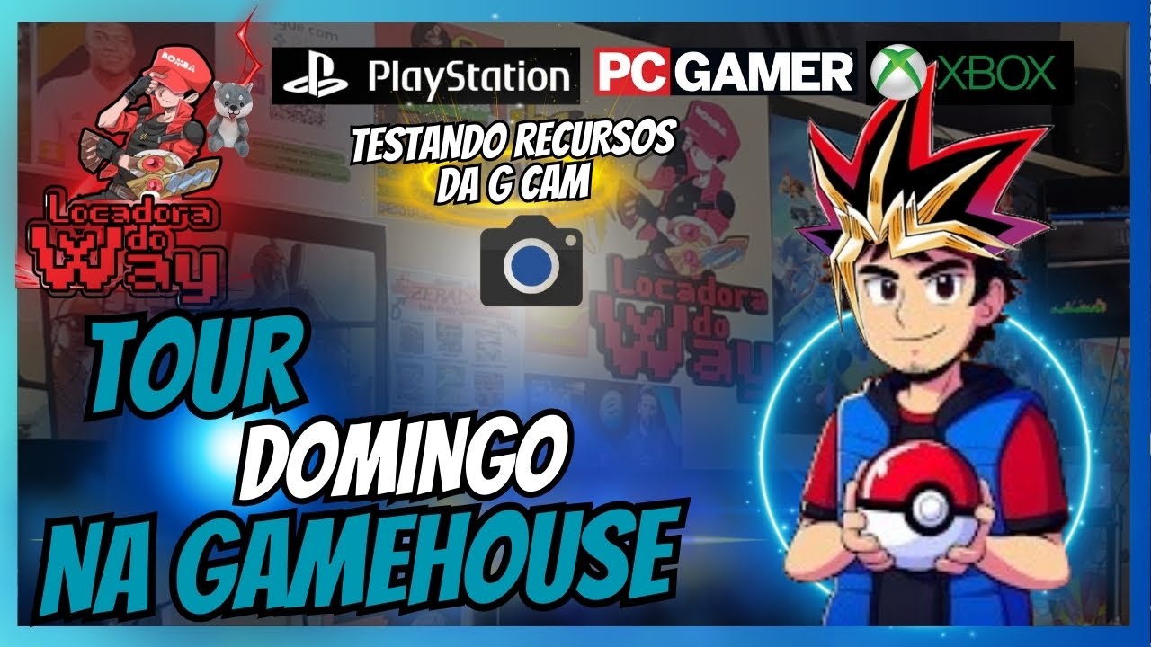 TOUR DOMINGO AQUI NA GAMEHOUSE/ TESTANDO RECURSOS DA G CAM / VLOGS ...