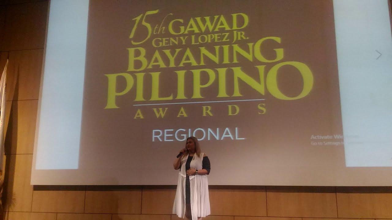 Radha @ 15th Gawad Geny Lopez Jr. Bayaning Pilipino Awards- Regional at ...