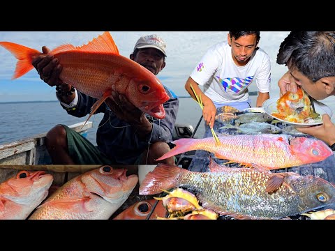 Dasyat! TARIKAN IKAN RUBY BIKIN NELAYAN KEREPOTAN, BBQ di Pantai Bersama Beacukai Makassar