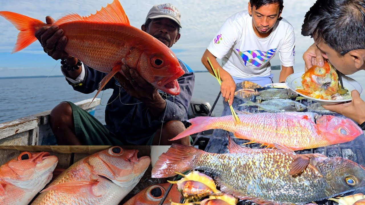 Dasyat! TARIKAN IKAN RUBY BIKIN NELAYAN KEREPOTAN, BBQ di Pantai ...
