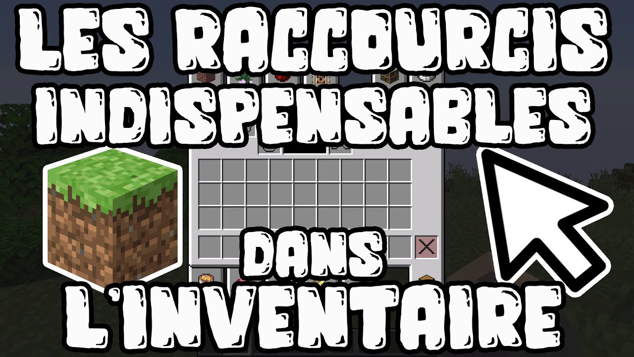 COMMENT BIEN UTILISER L'INVENTAIRE MINECRAFT TUTO - YouTube