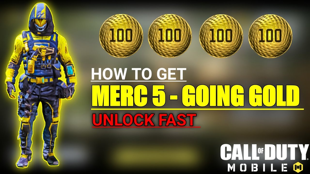 How to unlock fast Merc 5 going gold in COD Mobile | COD Mobile Merc 5 ...