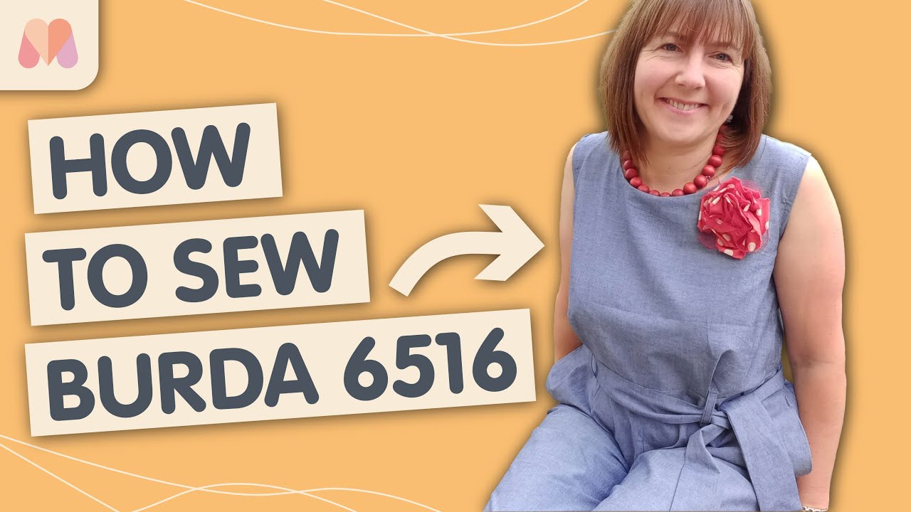 How to make Burda 6516 | Jumpsuit Sew-along - YouTube