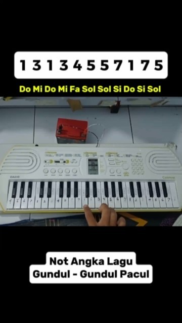 Belajar not angka lagu Gundul-gundul pacul mudah di hapal - YouTube