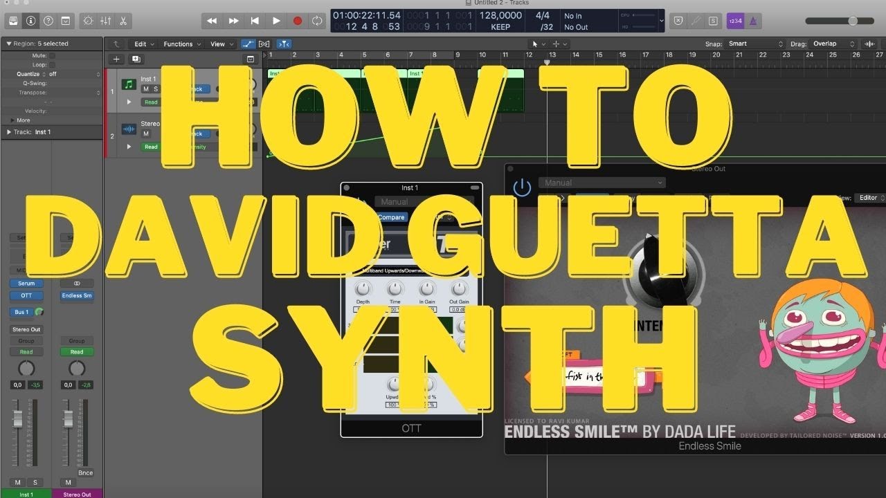 How To Make David Guetta And Morten Synth With Logic Pro X - YouTube