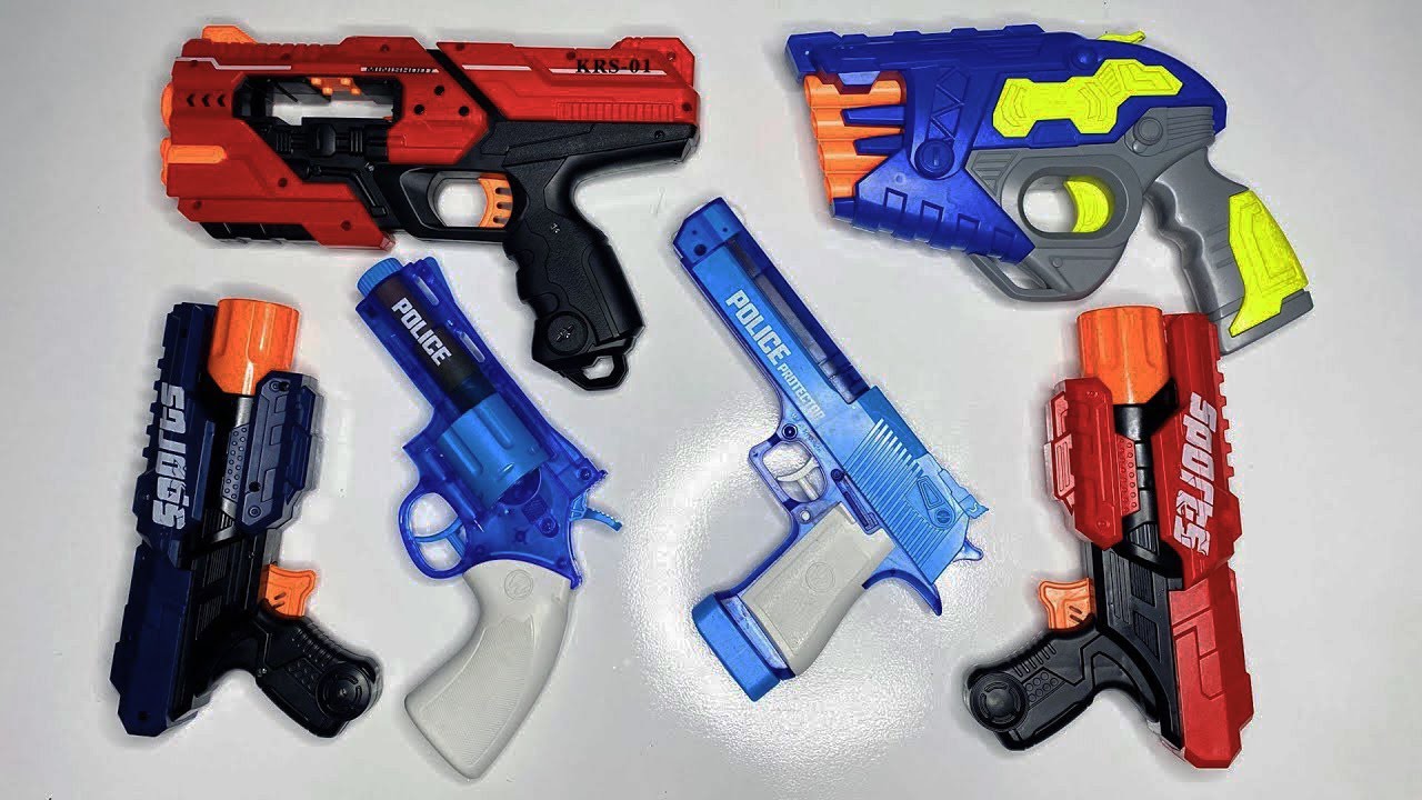 Collection Nerf gun Children's shooting game toy EVA foam soft bullet ...
