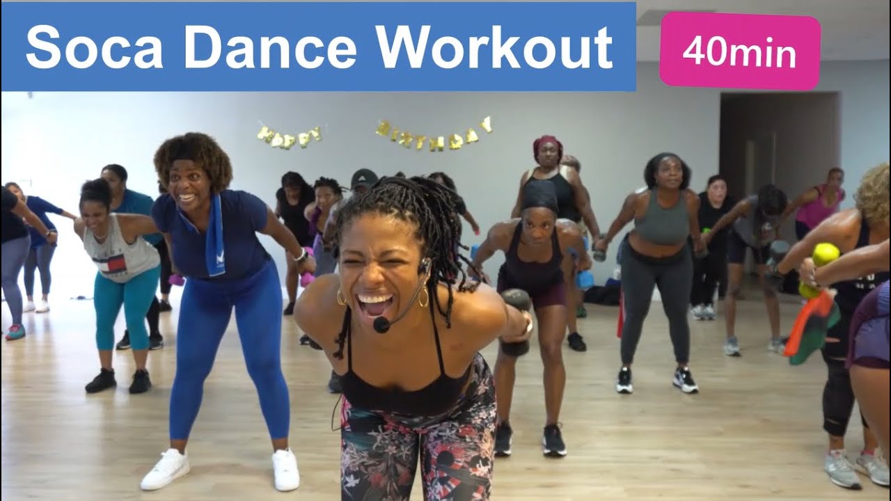 Soca Fitness | Dance Workout | Cardio & Weights | 40MIN - YouTube
