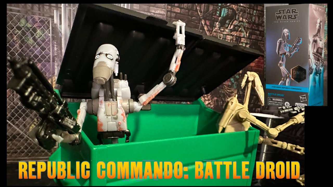 BATTLE DROID Republic Commando Star Wars Black Series Hasbro Pulse ...