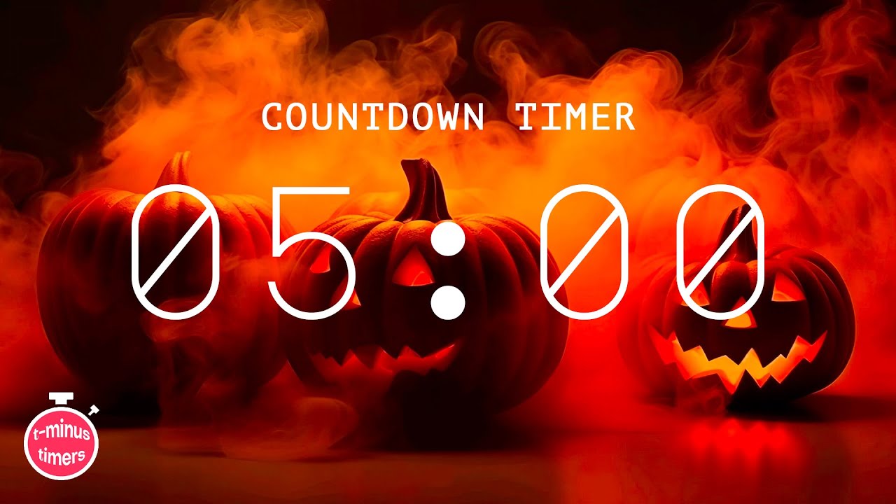 5 Minute Timer with music for classroom (halloween theme) - YouTube