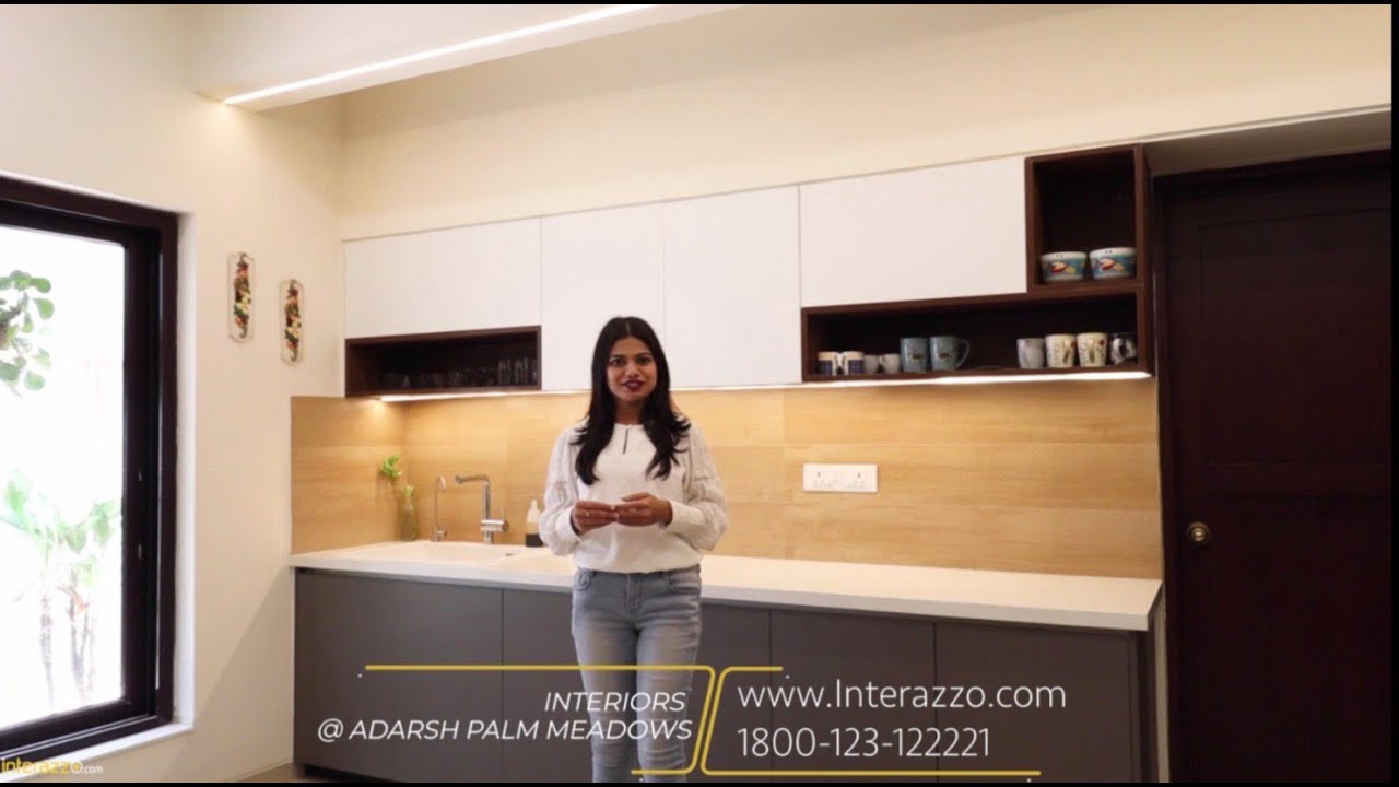 Premium Acrylic Modular Kitchen powered by Blum & Hafele Appliances ...