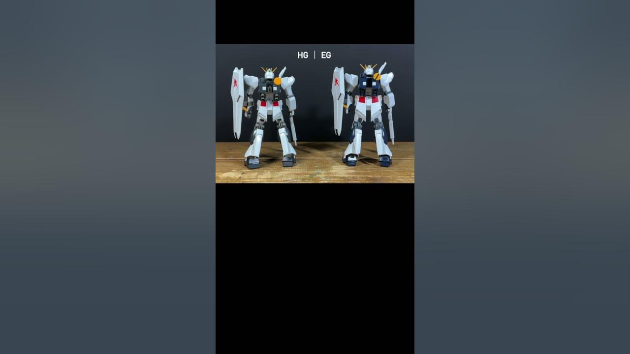 νガンダム、HG HWSとEGは互換性ある？本体はどっちが優秀？ #gundam #hg #hws #νガンダム #エントリーグレード - YouTube