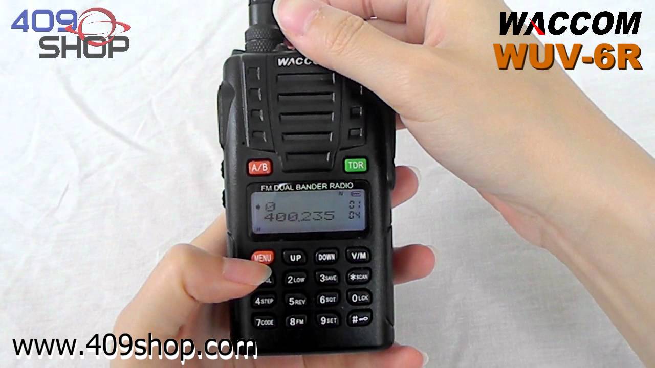WACCOM WUV-6R 136-174/400-480MHZ - YouTube
