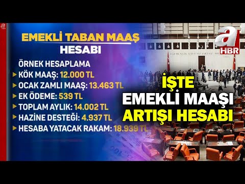 Emekli taban maaşı hesabı | En düşük emekli maaşı ne olacak? | A Haber