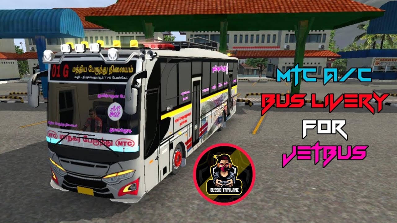 MTC AC BUS LIVERY FOR JETBUS🔥 1ST IN BUSSID 😍 #bussidtamilanz ROAD 1k ...