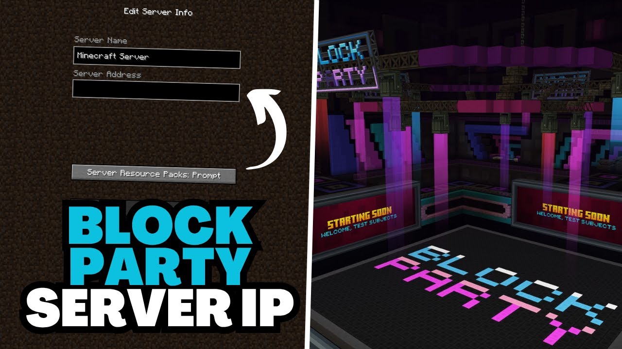 Minecraft Block Party Server IP 2025 - YouTube