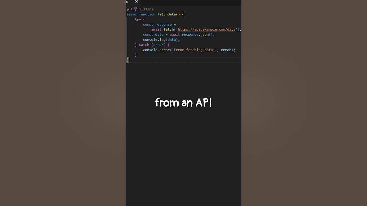 Using Asyncawait In Javascript Codingtips Javascript Programming Code Coding Coder Youtube