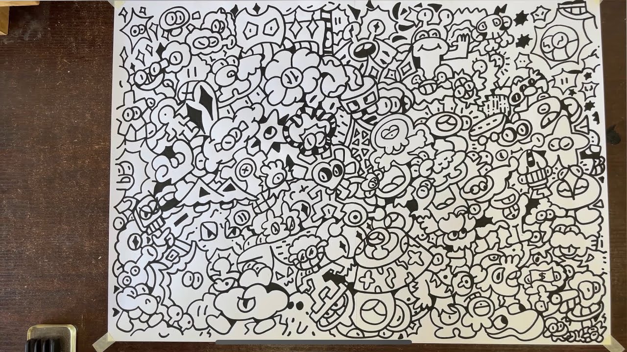 Doodle with me | Random Doodle Monsters - YouTube