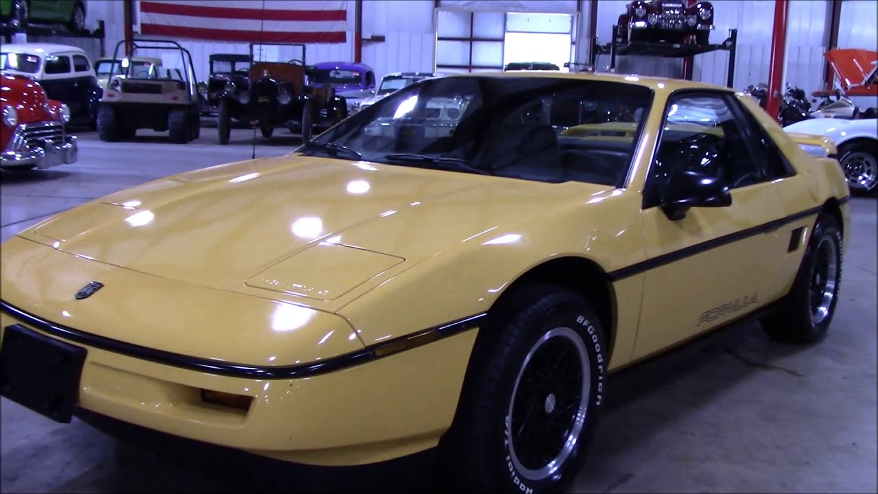 1988 Pontiac Fiero Yellow - YouTube