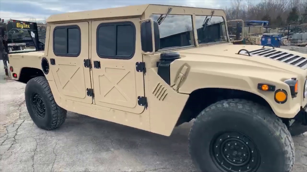 FOR SALE: 2005 Maine Rebuild M998 4 Door Humvee - YouTube