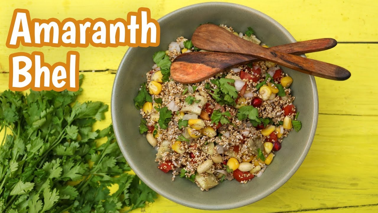Amaranth Bhel Recipe | Healthy Bhel Recipe | Gluten Free Bhel Recipe ...