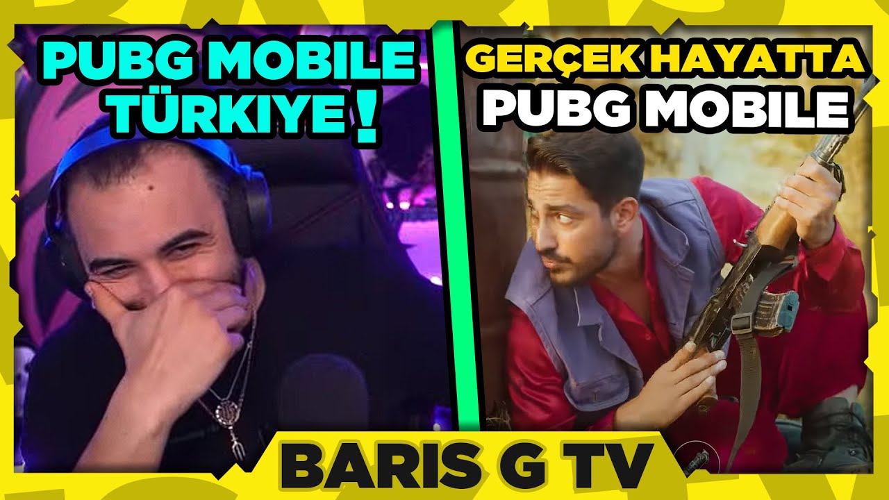 Barış G GERÇEK HAYATTA PUBG MOBİLE BÖLÜMLERİNİ İZLİYOR!! - YouTube