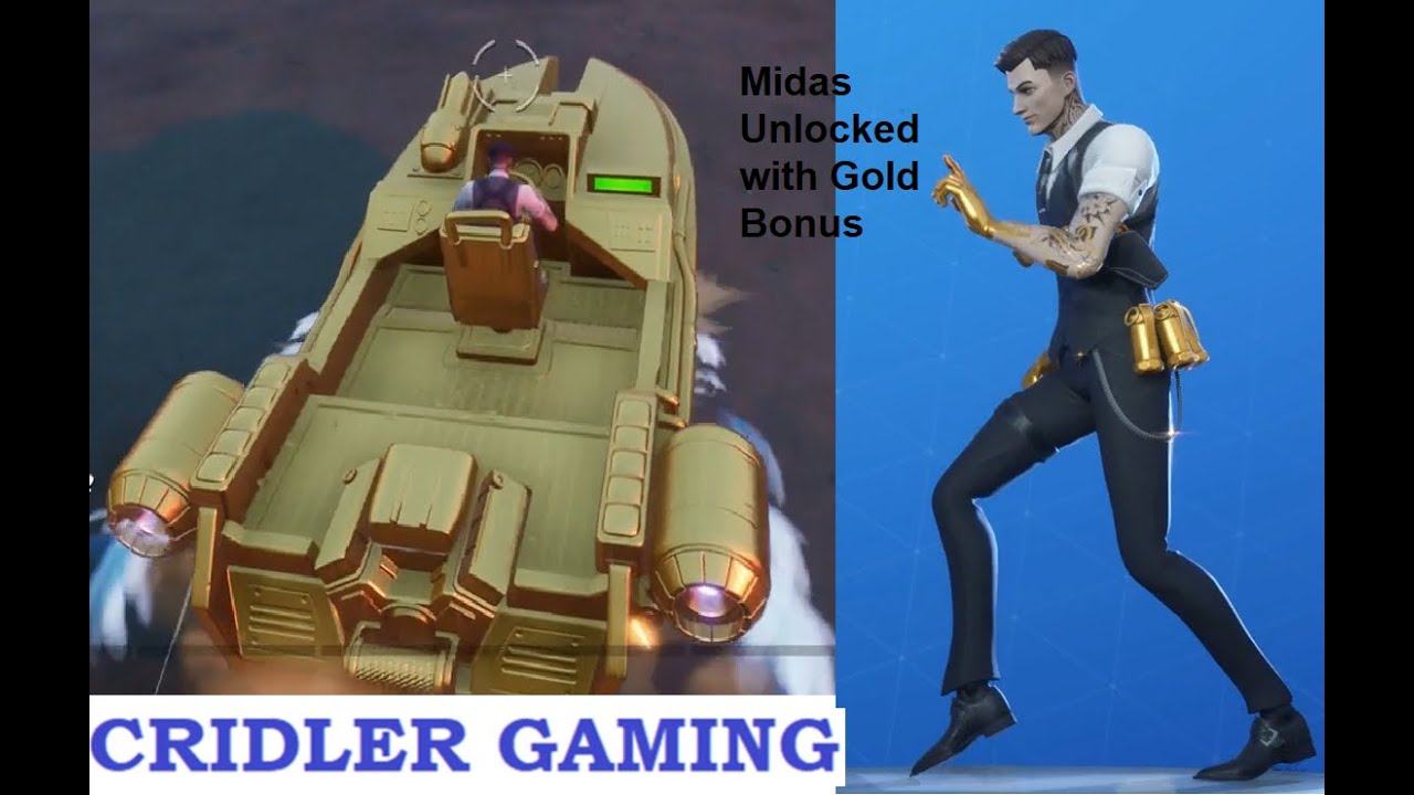 Midas Skin and Springy Emote unlocked - YouTube