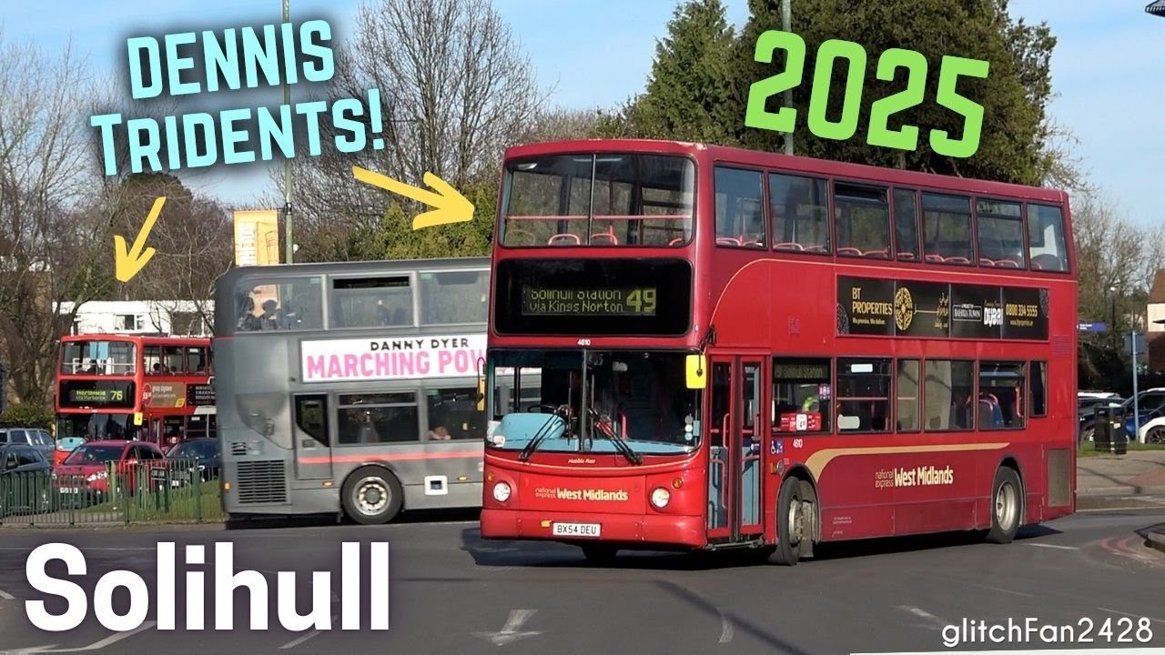Buses in Solihull, England 2025 - YouTube
