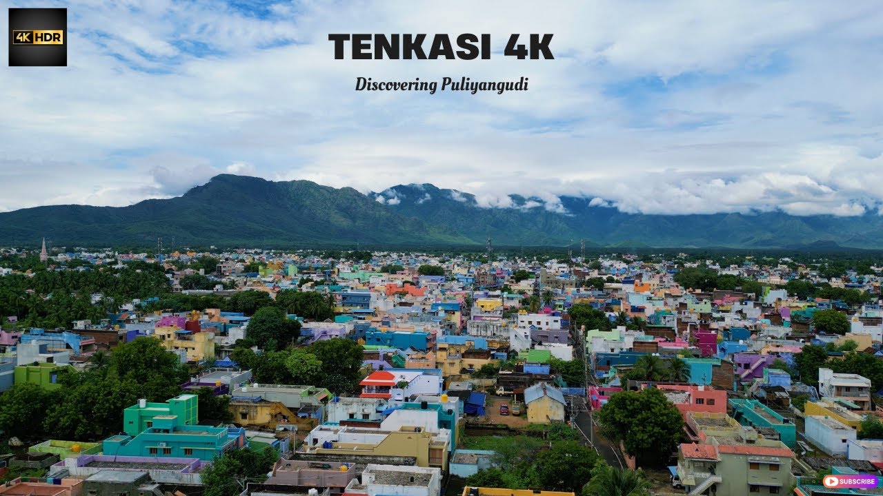 Tenkasi Unveiled: Captivating Aerial Views of Puliyangudi - 4K Drone ...