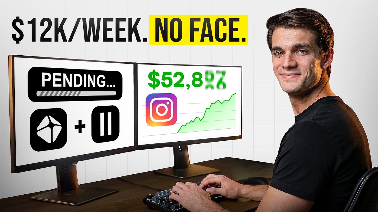 How I Make Money With AI Without Showing My Face (The Lazy Way) - YouTube