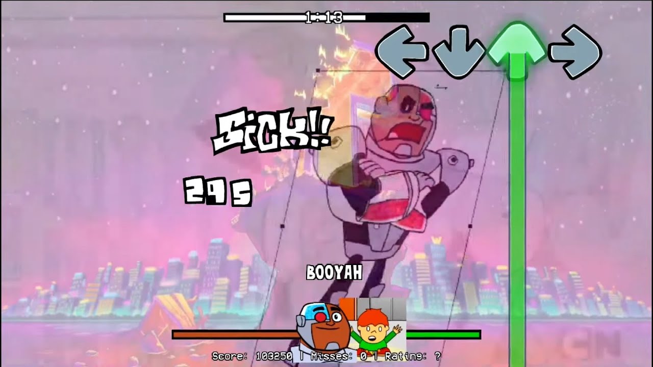 FNF booyah (Guys look.. A birdie!) Friday Night Funkin' - Cyborg FULL ...