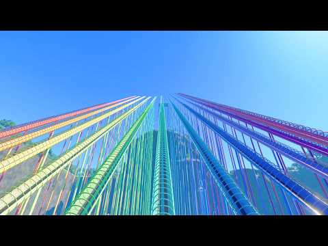 180 MPH vs 550 MPH Launch Water Slides - Exit Shortcut | Planet Coaster 2