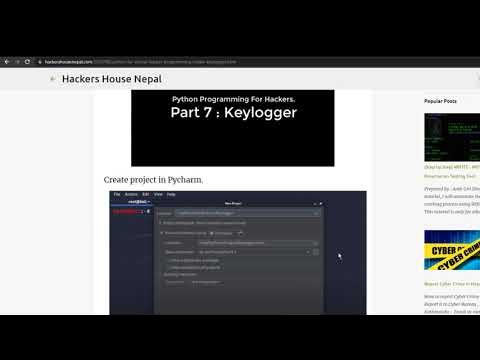 How to Create Keylogger in Python (voice via : elevenlabs.io) - YouTube